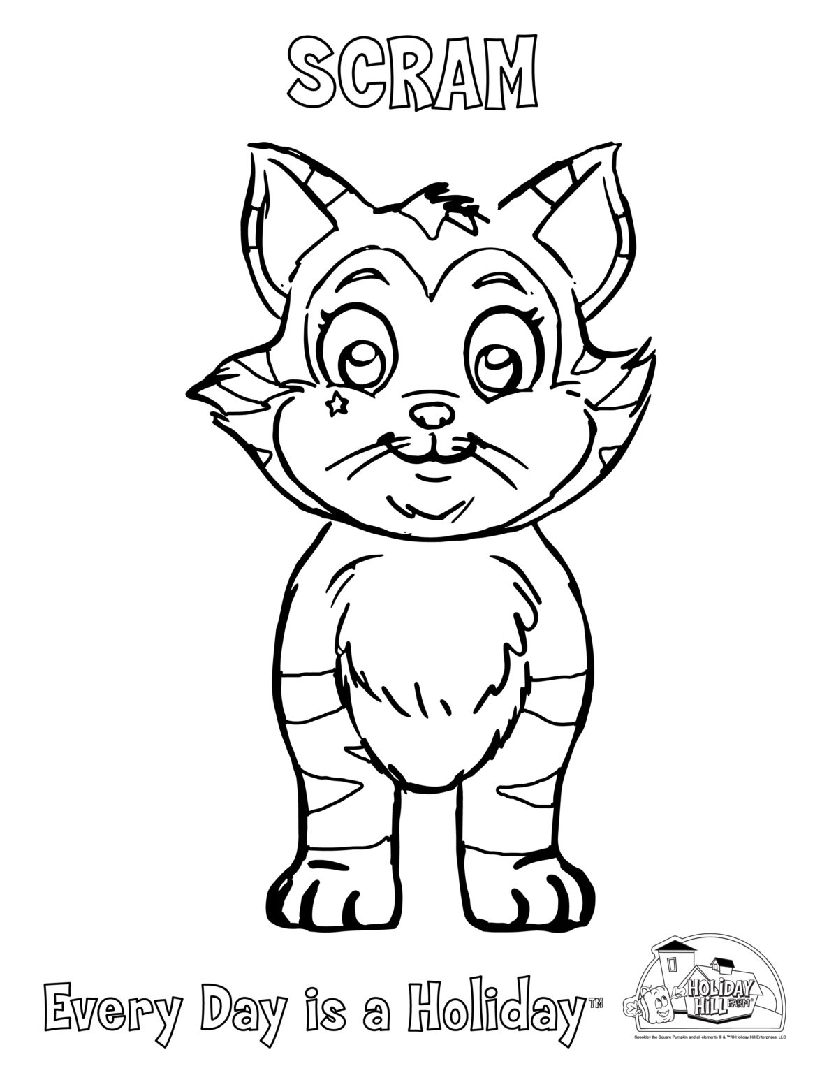 COLORING SHEETS - Spookley the Square Pumpkin