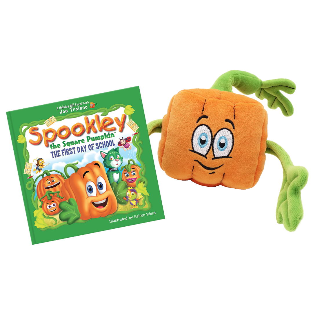 Spookley First Day of School Book & Plush - Spookley the Square Pumpkin
